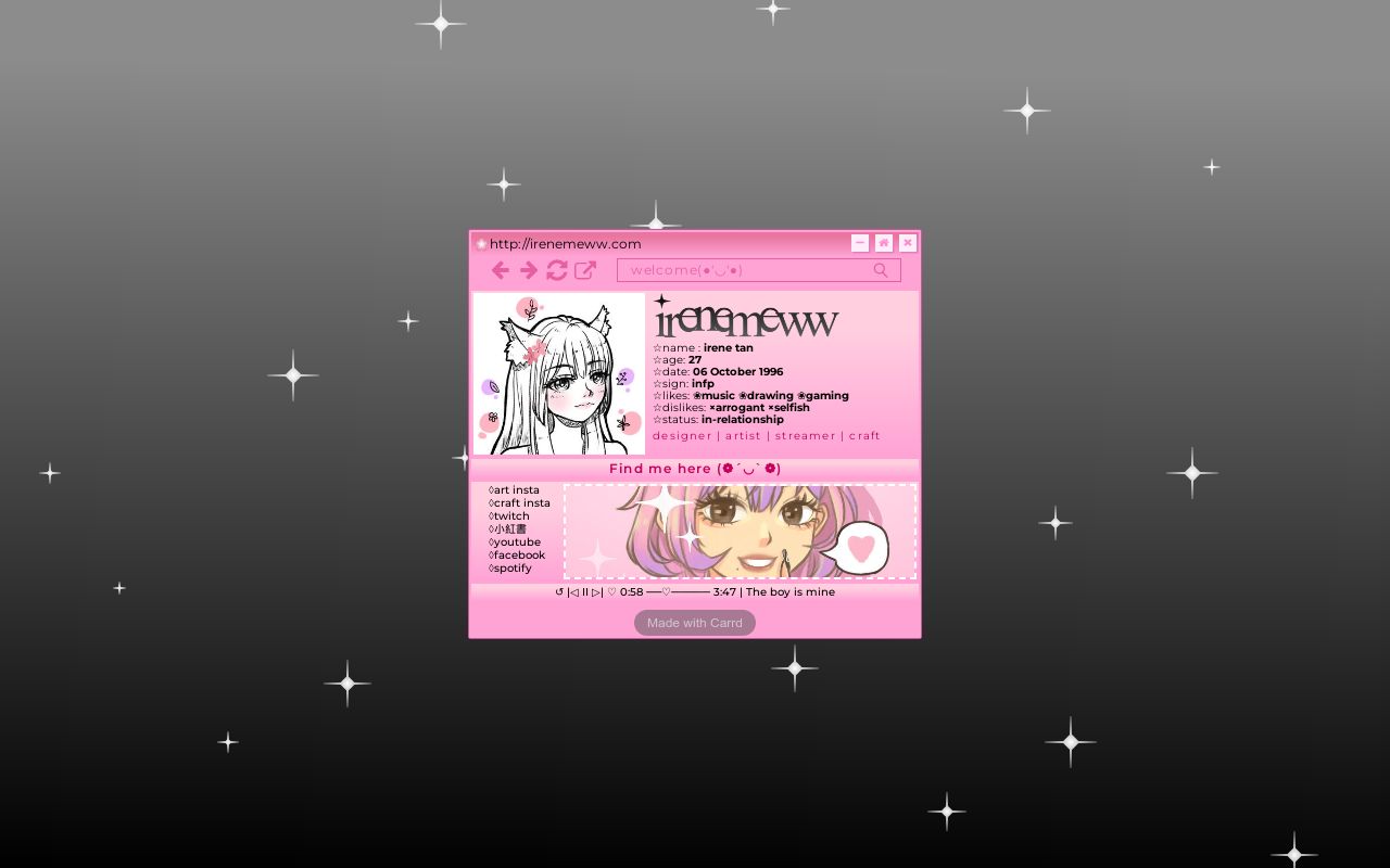 my personal card